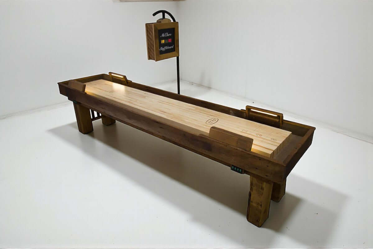 9' Dakota Rustic Shuffleboard Tables - Unique Craftsmanship – McClure ...
