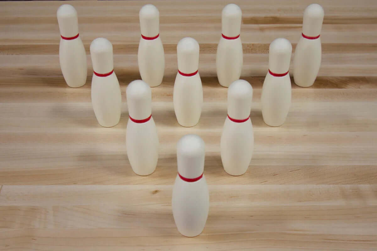 Bowling Pin Plasic set of 10 for Shuffleboard Table – McClure Tables