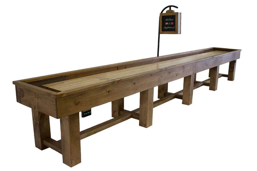 22 Foot Ponderosa Pine Shuffleboard Table | Rustic Knotty Pine ...