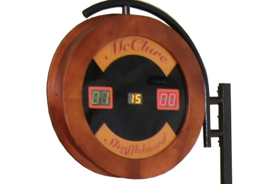 Deluxe Large Wood Shuffleboard Scoreboard | McClure Tables